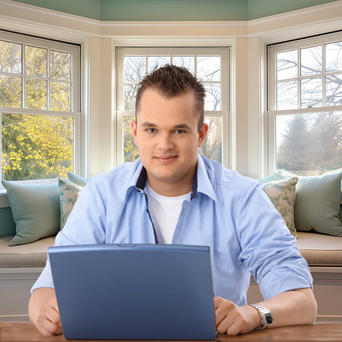 Zoom Background Home Office, Zoom Background Window, Window Backdrop ...