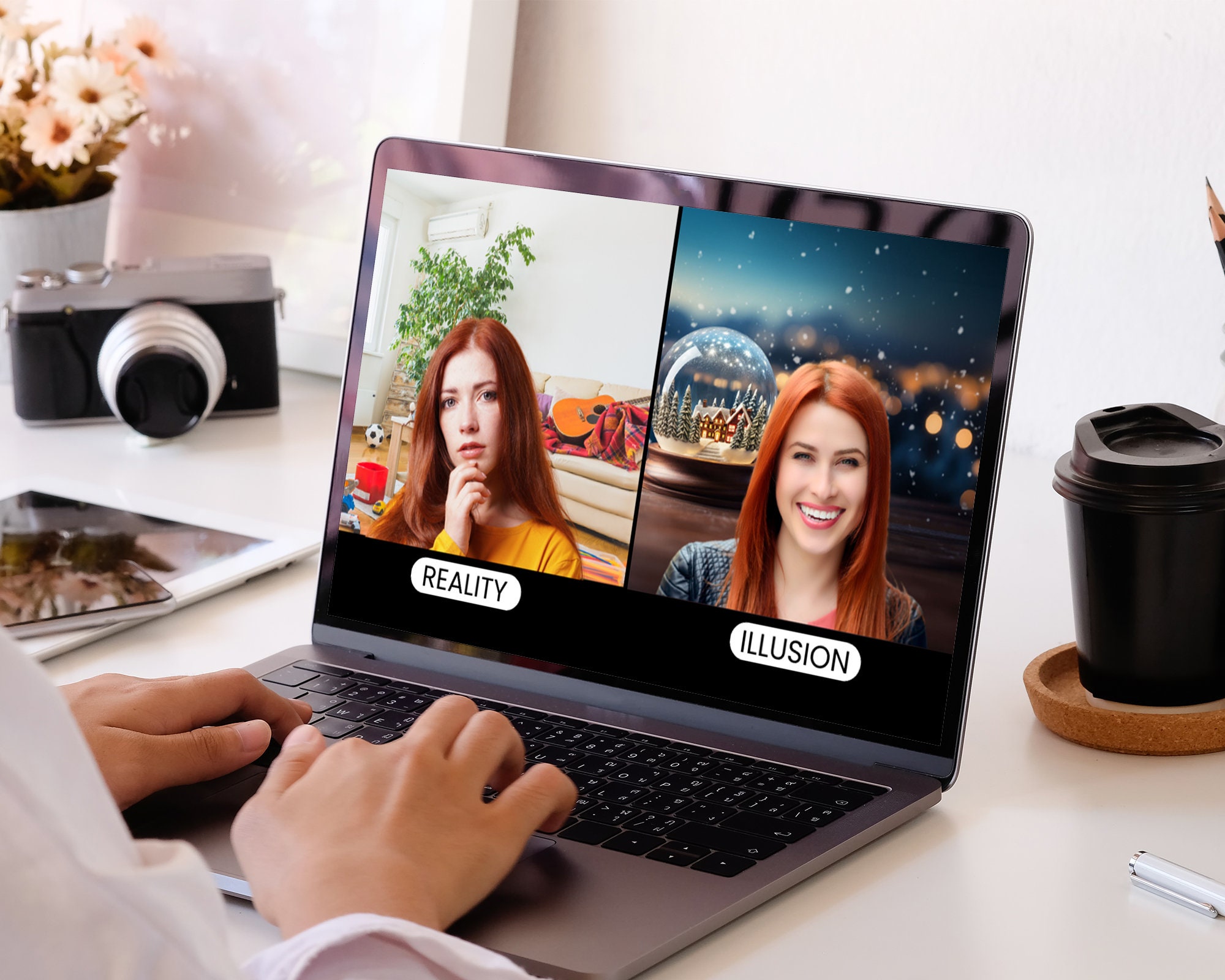 Animated Falling Snow in Snow Globe for Zoom, Vtuber, Virtual ...