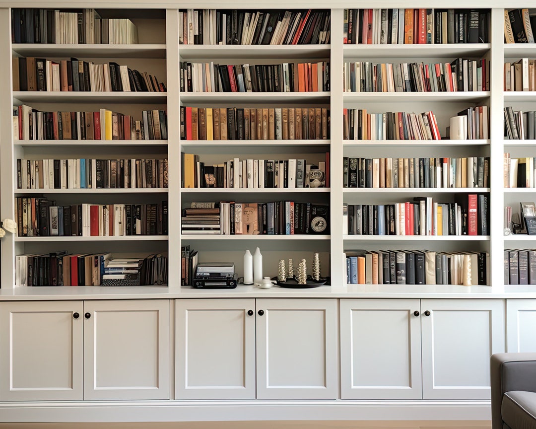 Bookcase Backdrop Virtual Meeting Background Zoom Virtual - Etsy