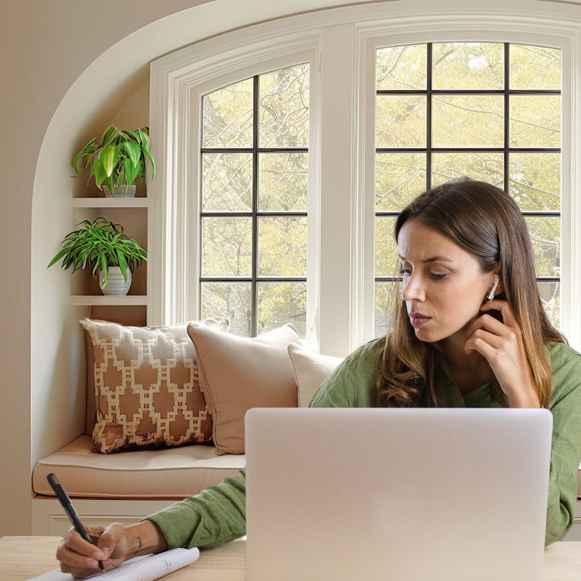 Zoom Background Home Office, Virtual Meeting Background, Window ...