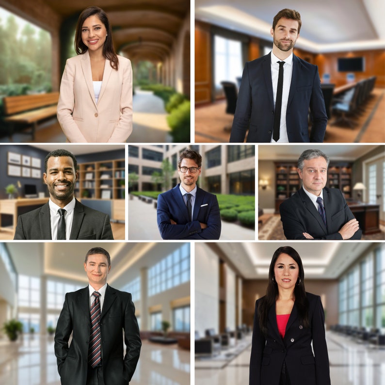 Modern Office Digital Background for Professional Business Headshot, 25 ...