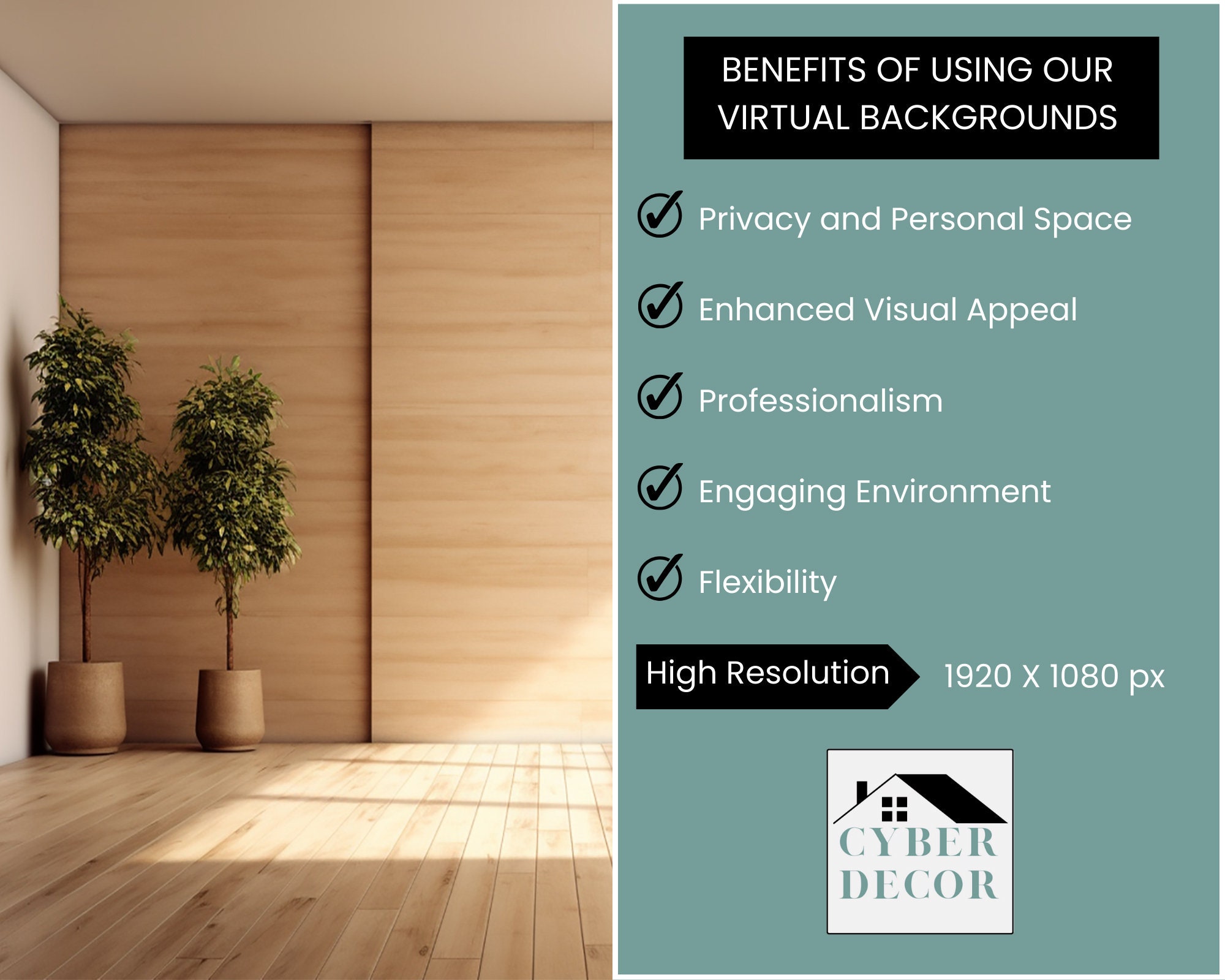 Zoom Background Wall, Minimalist Backdrop, Zoom Work From Home Decor ...