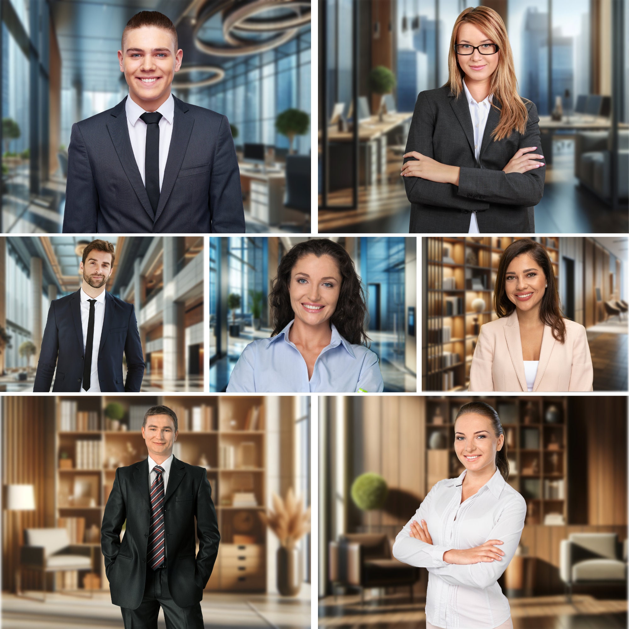 Modern Office Background for Professional Headshot, 25 Soft Focus ...