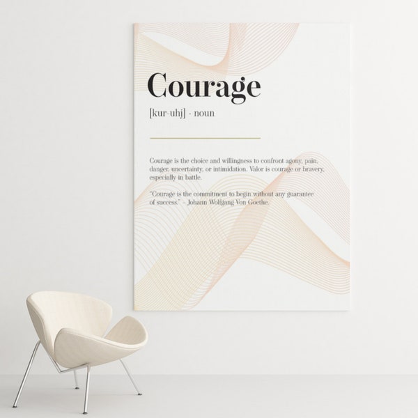 Courage Poster - Etsy