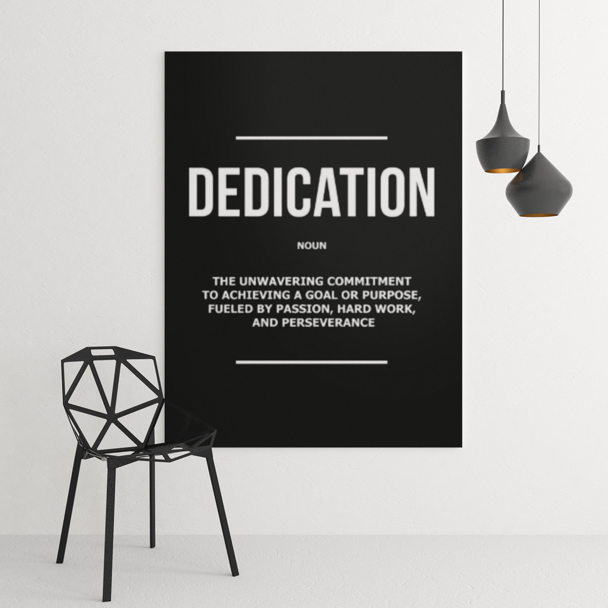 Hard Work Dedication Poster