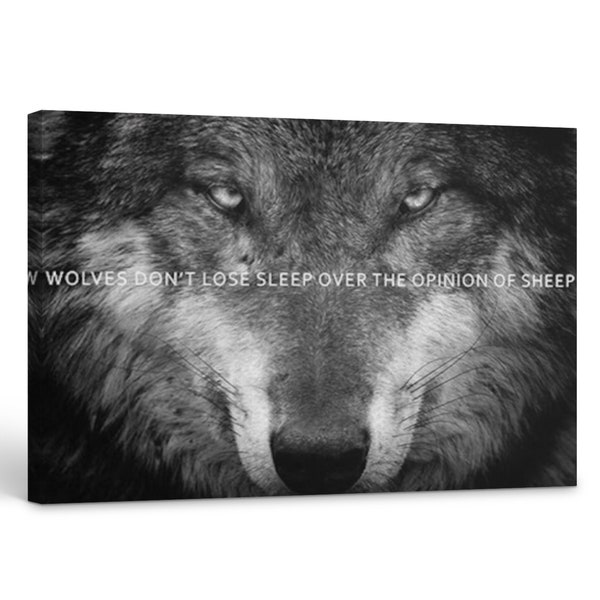 Wolf Inspirational Poster - Etsy