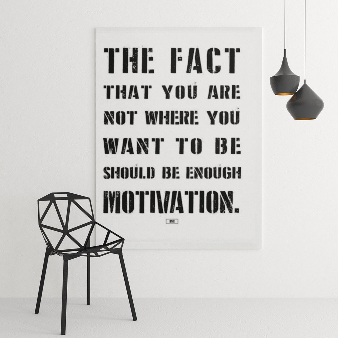 Motivational Poster or Canvas Motivational Wall Art - Etsy