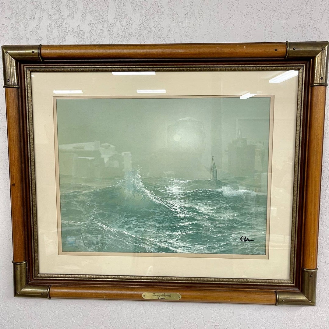 Loren Adams Ivory Swells Print With 23x19 Frame Wall Art - Etsy