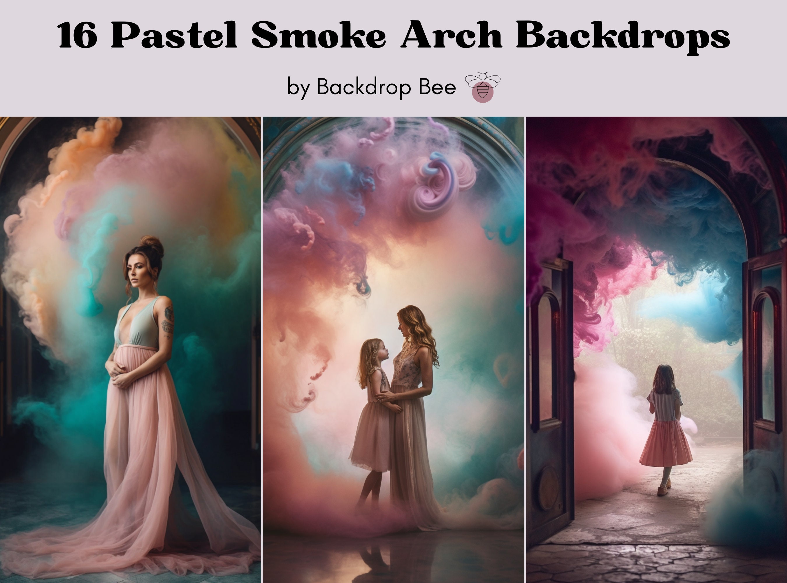 16 Smoke Arch Digital Backdrops, Maternity Backdrops, Backgrounds ...