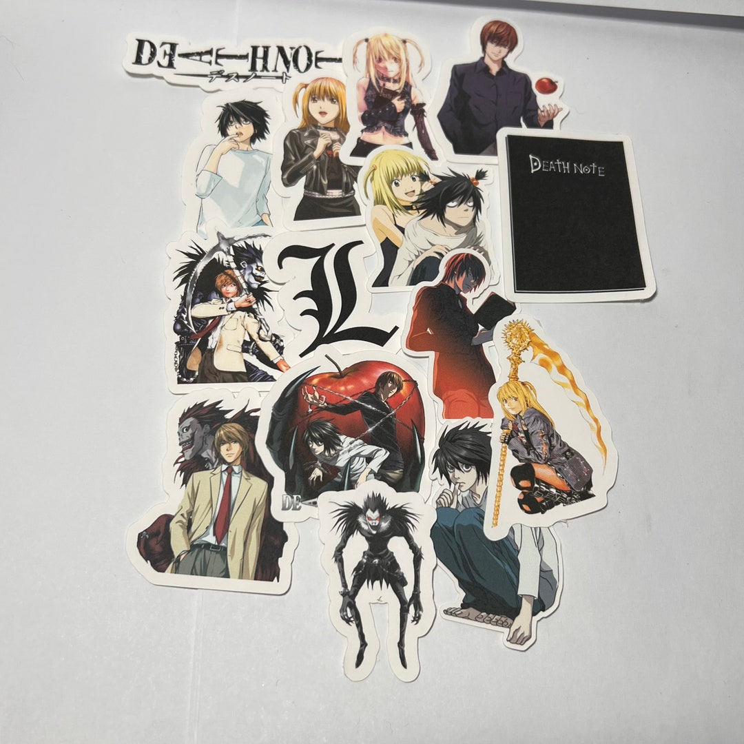 Death Note Stickers Light Yagami L Ryuk Misa Misa Anime - Etsy