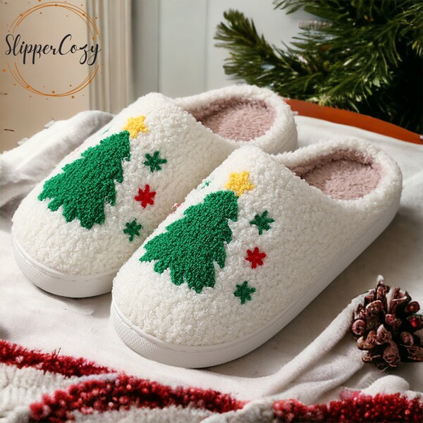 Christmas Slippers - Etsy