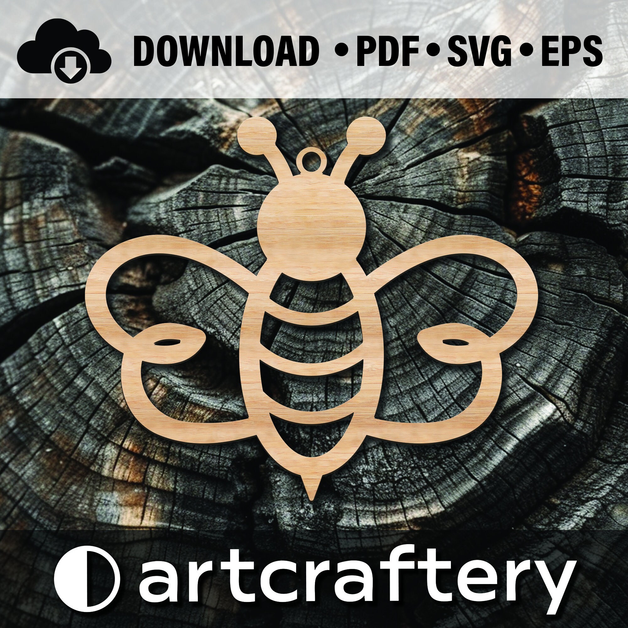 Bee Insect Honey Animal Door Hanger Wall Art Laser Cut File Digital ...