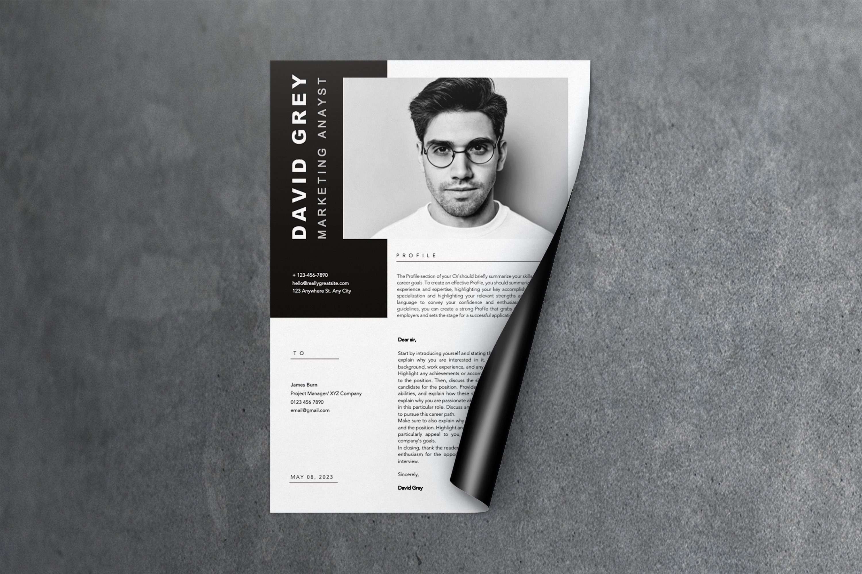 Creative Resume Template Word, CV Template, Modern Resume and Letter ...