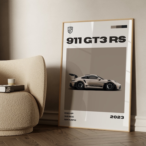 Porsche 911 Gt3 Rs Poster - Etsy