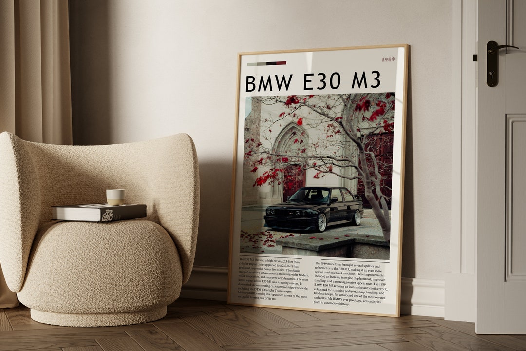 BMW E30 M3 Digital Print BMW E30 M3 Poster BMW E30 M3 Print - Etsy Australia