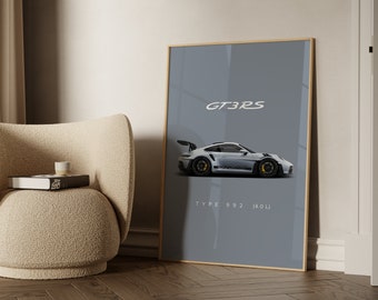 Porsche 911 Digital Print, Porsche 911 Poster, Porsche 911 Print ...