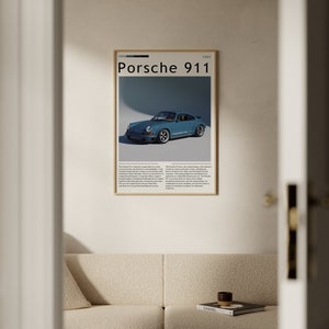 Porsche 911 Digital Print, Porsche 911 Poster, Porsche 911 Print ...