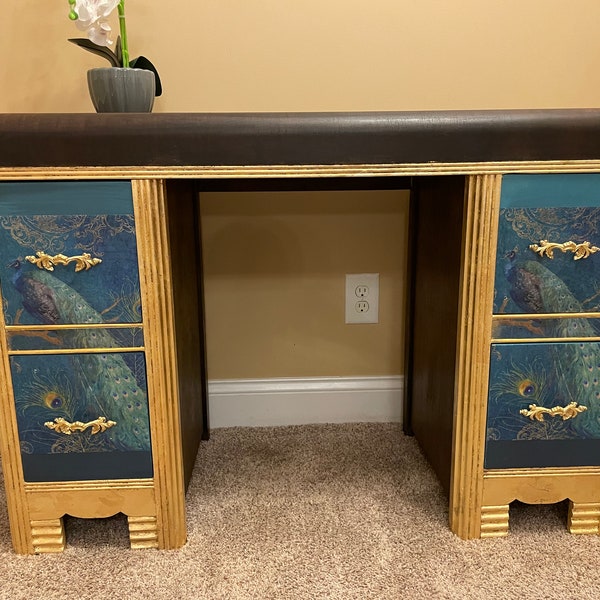 Waterfall Desk - Etsy