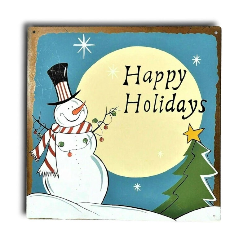 Rustic Holiday Sign - Etsy