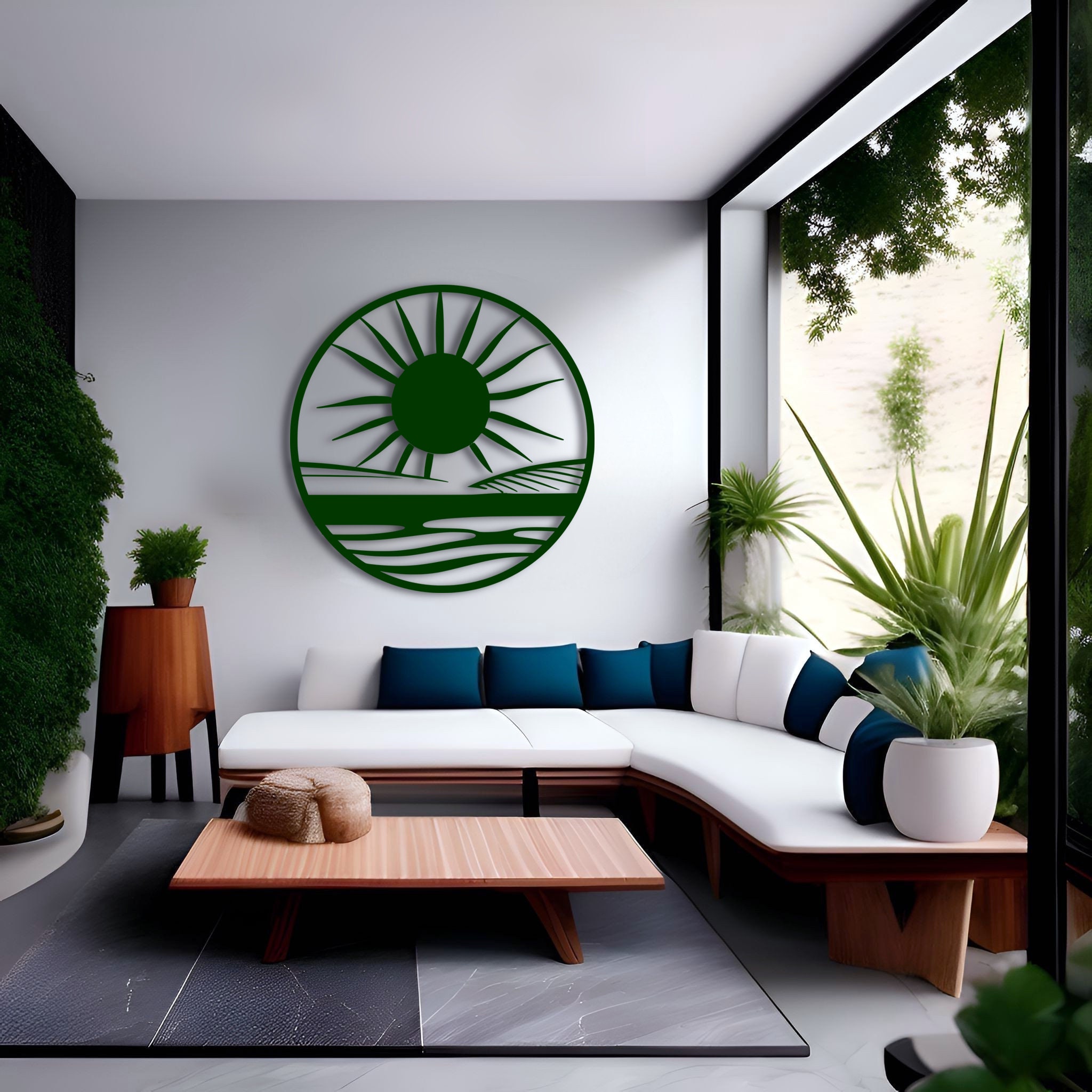 Coastal Sunset Metal Wall Art Decor Bring a Bit of the Beach - Etsy