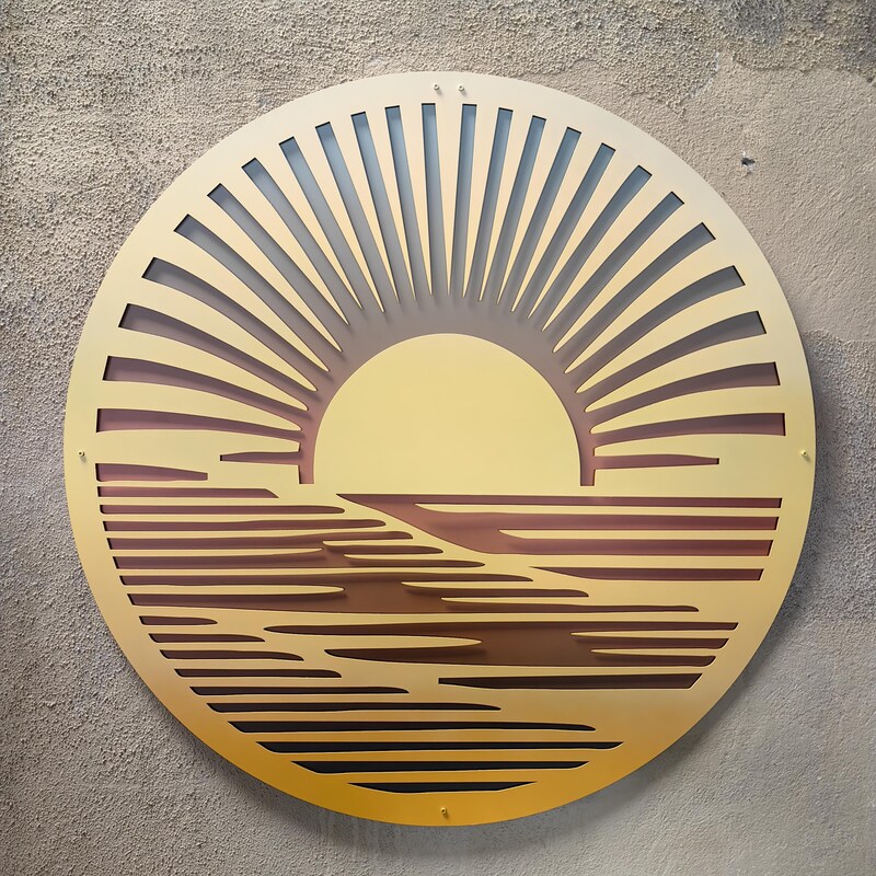 Large Metal Sun Wall Art - Etsy