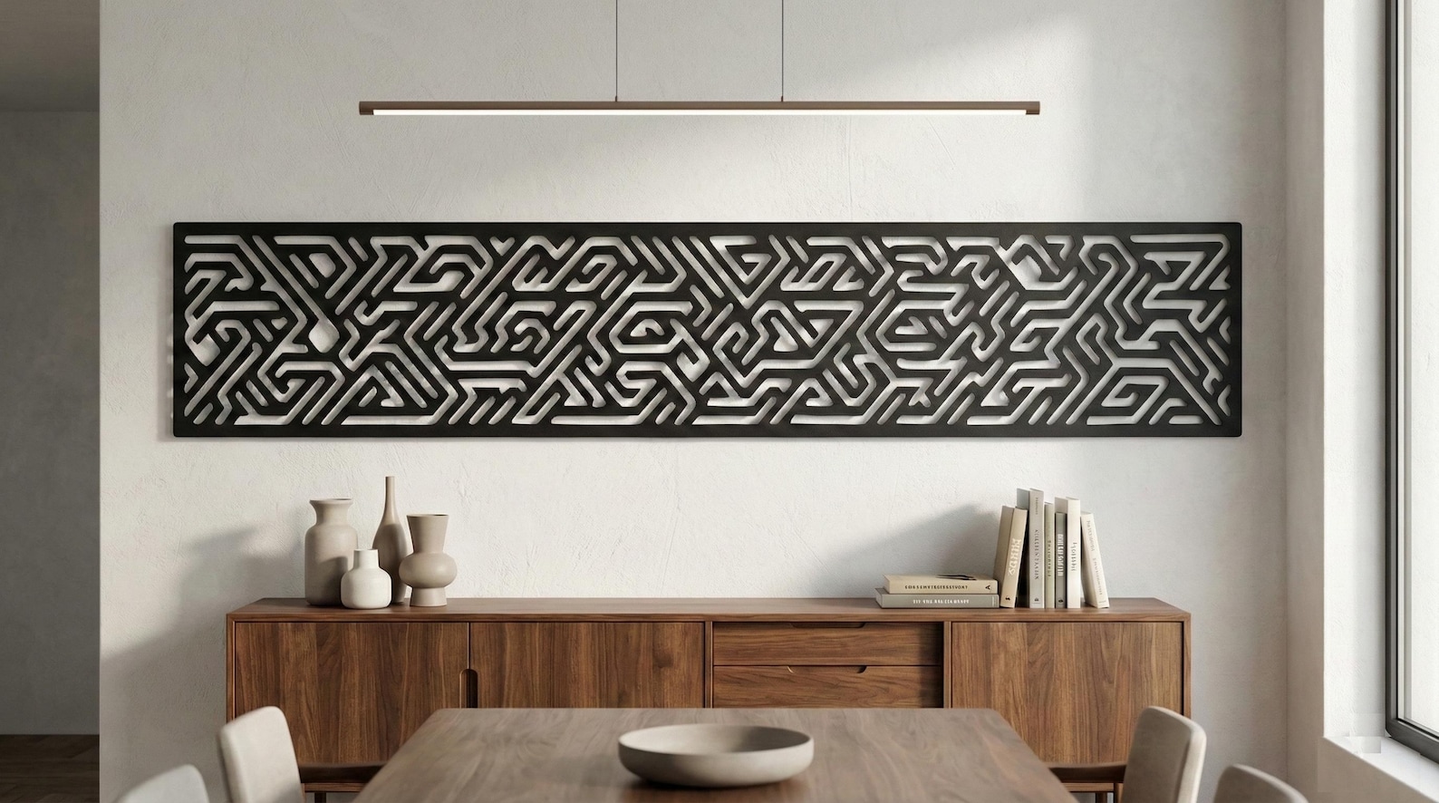 The Aztec River - Panoramic Metal Wall Art | Modern Horizontal Decor - Etsy