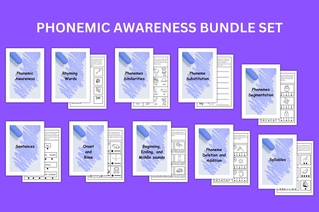 Phonemes Awareness Activities Binder Set Bundle | ELA Phonemic ...