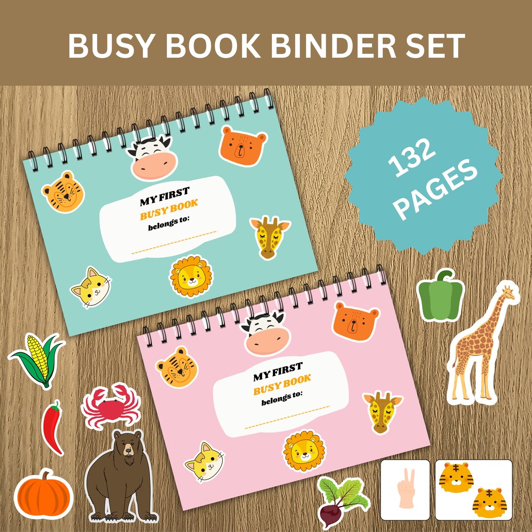 Montessori Busy Book Preschool Activity Book, Printable Toddler ...