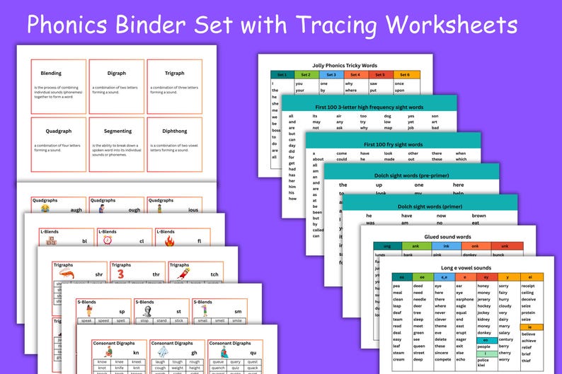 Phonics Binder | Reading Intervention Fluency | Phonics Curriculum Book ...