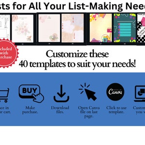 40 Awesome List Templates for the List Enthusiast - Organization ...