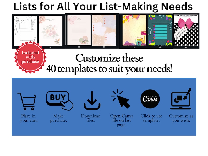 40 Awesome List Templates for the List Enthusiast - Organization ...
