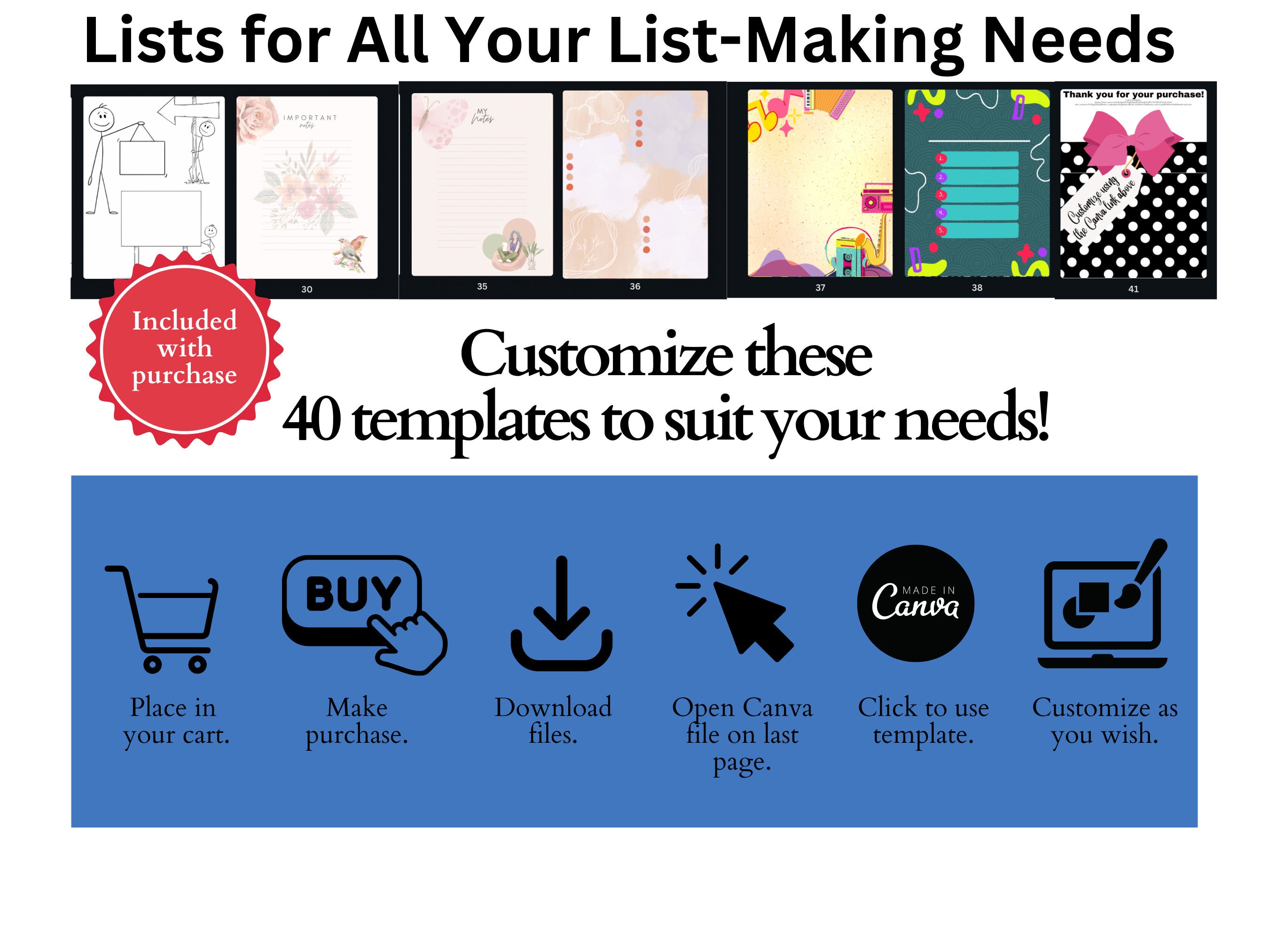 40 Awesome List Templates for the List Enthusiast - Organization ...