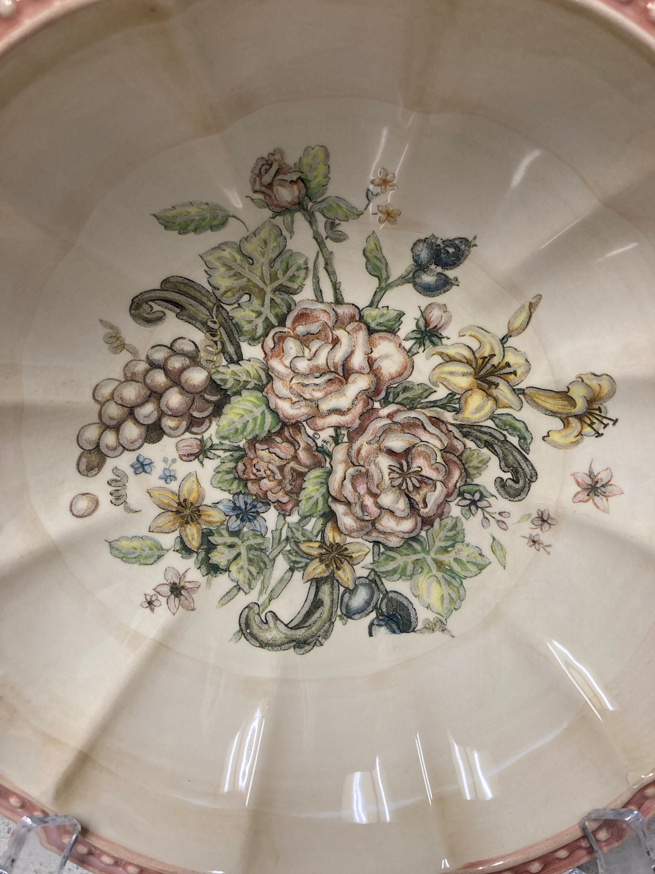 Italian Ceramica Due Torri per Alimenti in Floral/fruit Design - Etsy