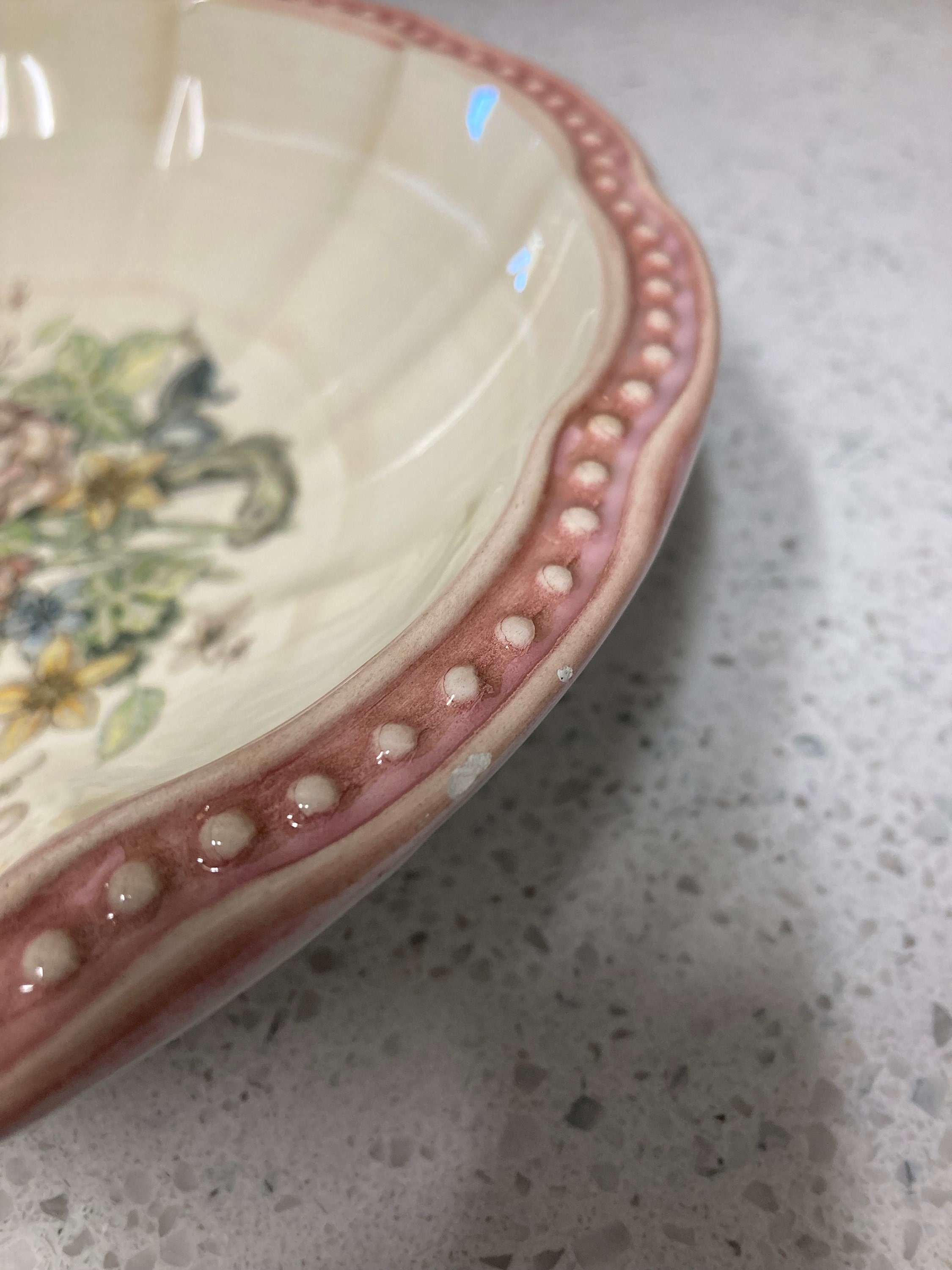 Italian Ceramica Due Torri per Alimenti in Floral/fruit Design Bowl - Etsy