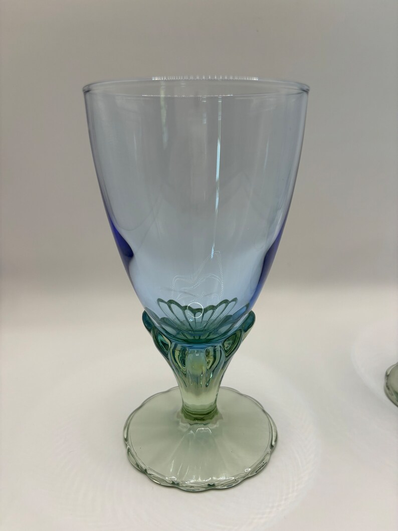 Bormioli Rocco Bahia Blue Green Italian Glasses-set of 2 - Etsy
