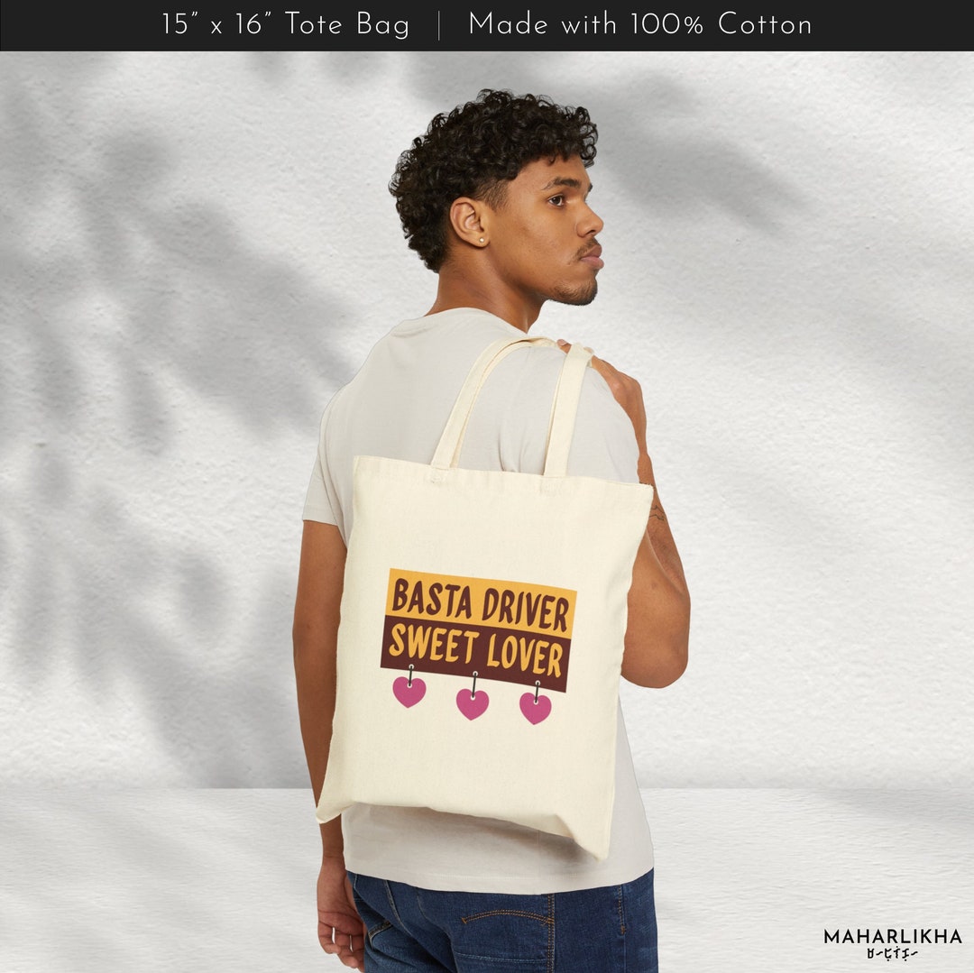 Filipino-inspired Tote Bag | 'basta Driver Sweet Lover' Design ...