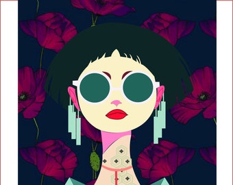 Digital Illustration of the Grin/ Printable Item/ Digitable Item - Etsy