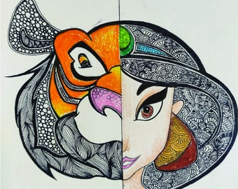 Digital Illustration of the Grin/ Printable Item/ Digitable Item - Etsy