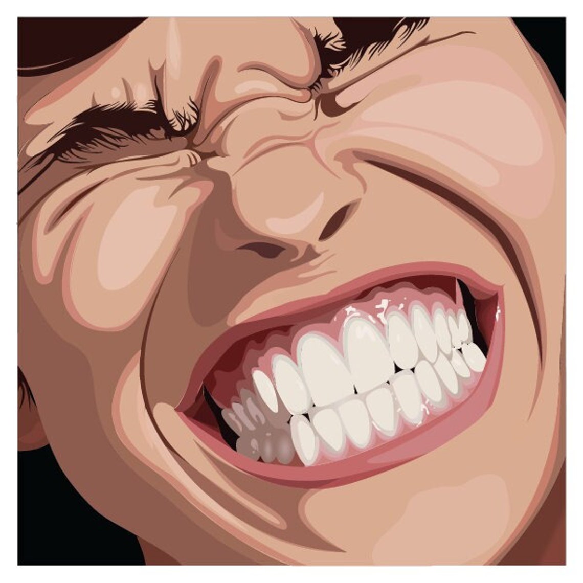 Digital Illustration of the Grin/ Printable Item/ Digitable Item - Etsy