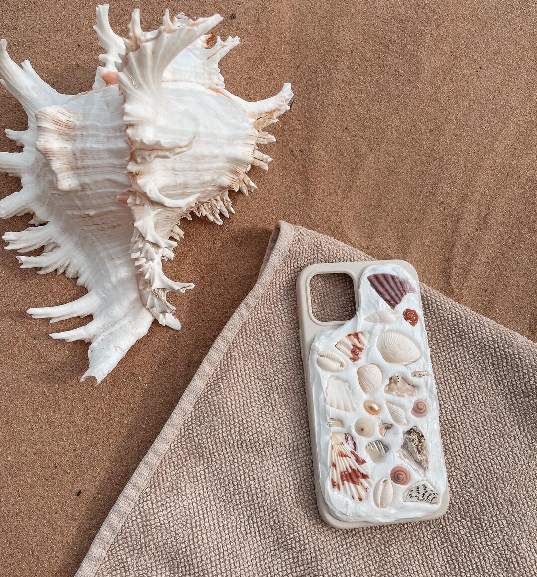 Subtly Colored: Handmade Shell Cell Phone Case / Seashell Cell Phone ...