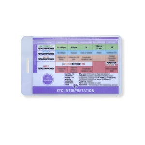 CTG Interpretation | Midwifery Reference Card, Badge Card, Student ...