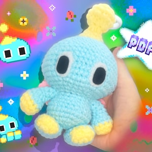 Neutral Chao Plushie Crochet Pattern | Digital (PDF) Download - Etsy