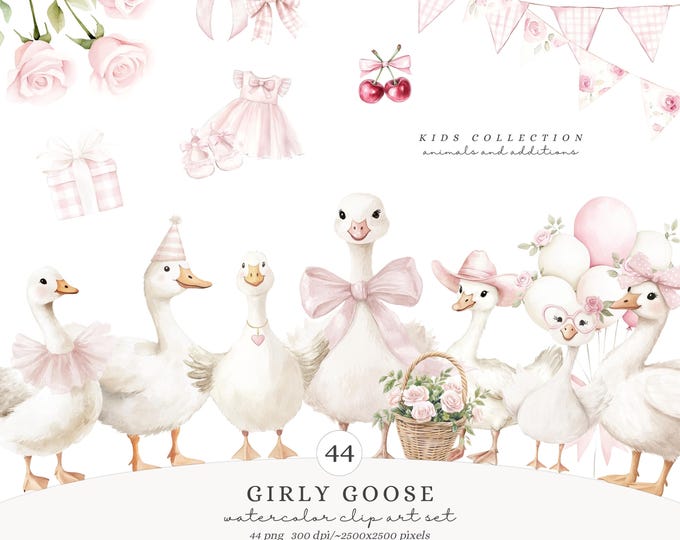 Watercolor Woodland Portraits Clipart, Cute Animals Clipart, Baby ...