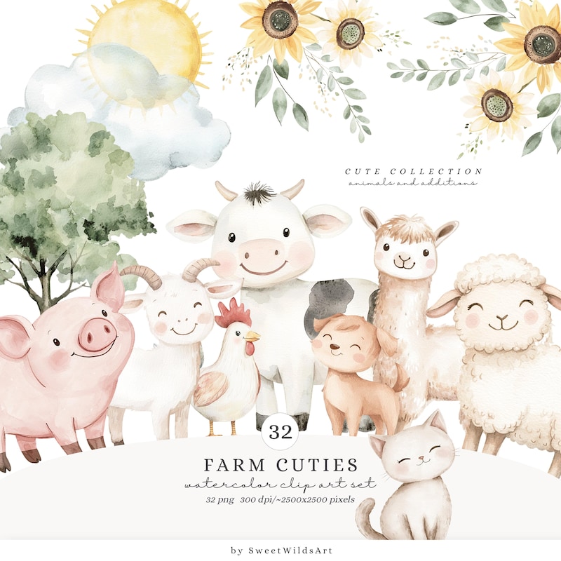 Cute Farm Scene Png - Etsy