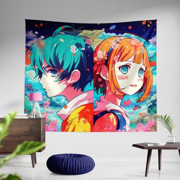 Anime Cute Tapestry - Etsy