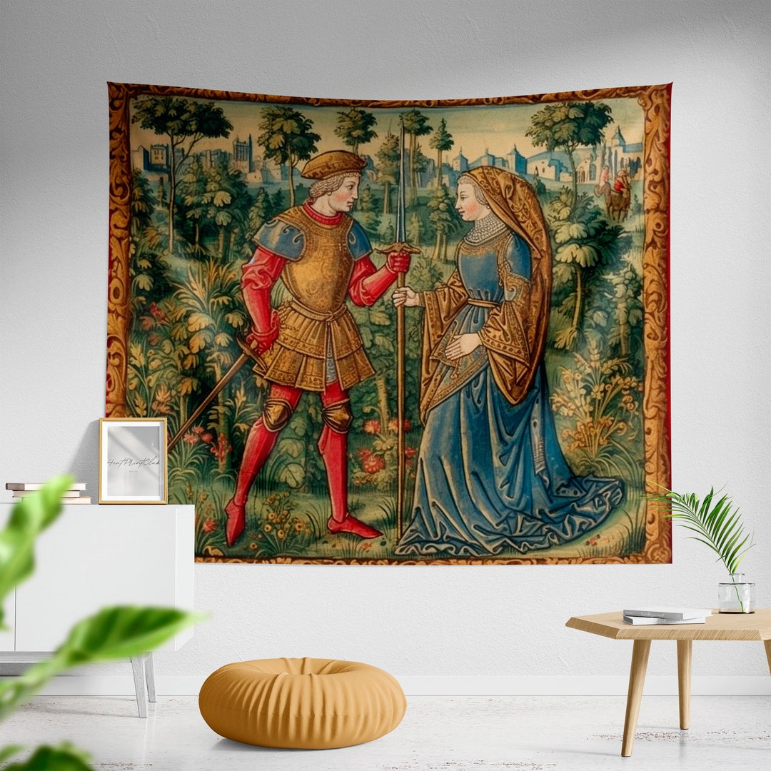 Medieval Art Tapestry Wall Hanging Indoor Tapestry Medieval - Etsy
