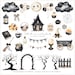 Watercolor Halloween Goose Clipart Set, Cute Spooky Geese PNG ...