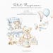 Watercolor Petit Playroom Clipart Set, Grandmillennial Toys PNG, Cute ...