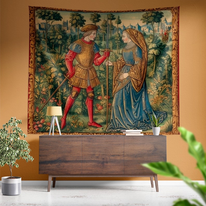 Medieval Art Tapestry Wall Hanging Indoor Tapestry Medieval - Etsy