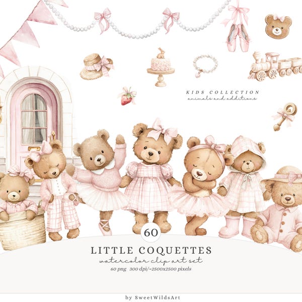 Coquette Plush Clipart - Etsy UK